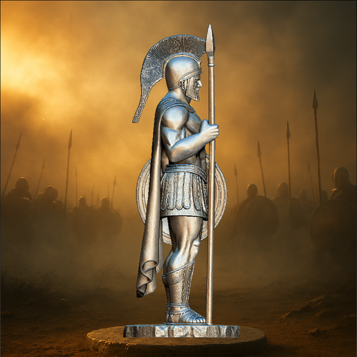 🛡️ Epic Spartan Warrior – Ultra‑Detailed 3D Printable Statue・ OBJ File ...