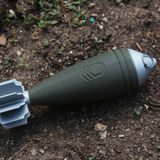 🐚 60MM MORTAR SHELL | C02 12G. CARTRIDGE・ STL File for 3D printing・Cults