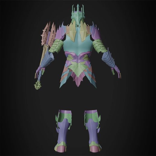 🪖 LOTR Dark Lord Sauron Full Armor and Mace for Cosplay・ 3D File for 3D ...