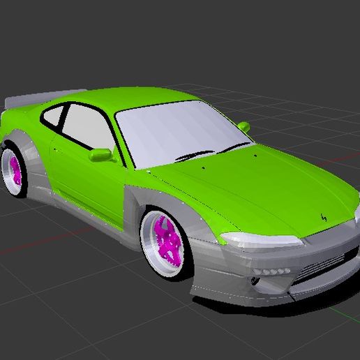 🚀 NISSAN S15 kit pandem rocket bunny 1/18 1/10 .... rc・ STL File for ・Cults