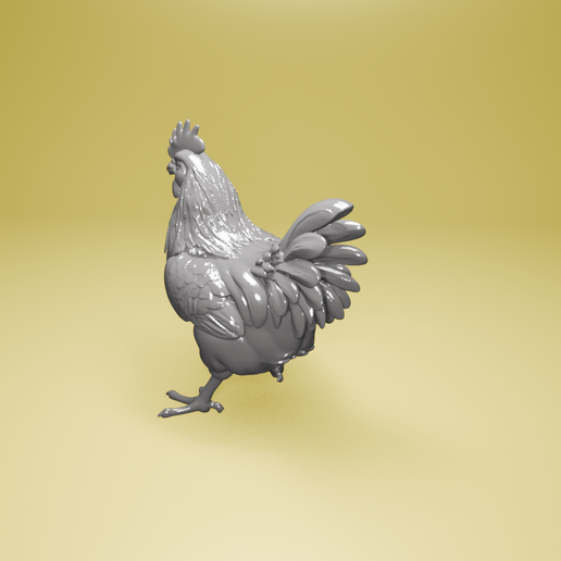 🐔 Realistic Chicken 3D Model - STL for 3D Printing - Detailed Animal ...