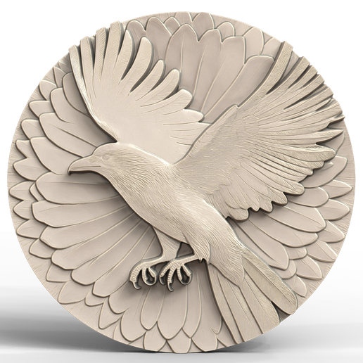 📁 3D Model STL File for CNC Router/Laser & 3D Printer A Crow that Can ...