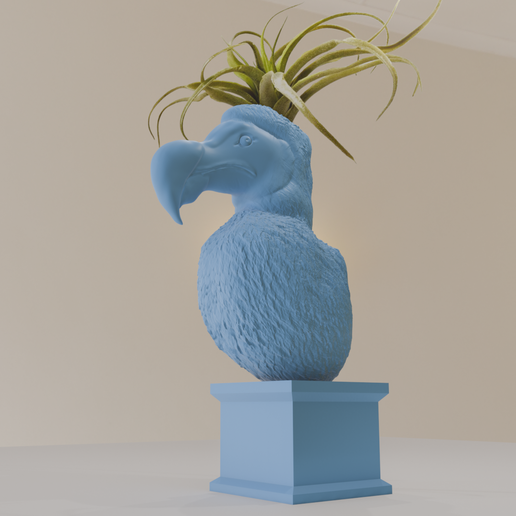 STL file dodo bust planter pot flower vase 🦤 ・3D printer model to ...