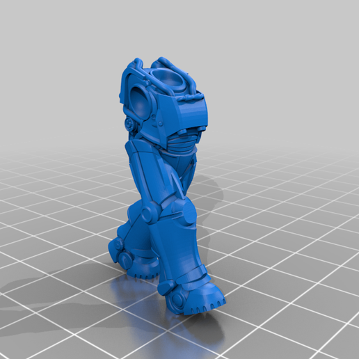 🔫 Fallout T45-d Power Armor Miniature Kit (No Weapons)・Free 3D File for ...