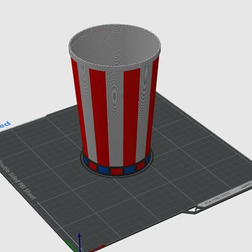 🍿 Palomera Classic Design - Popcorn Bucket・Free OBJ File for 3D ...