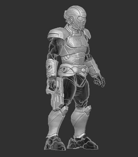 🧸 Commander Shepard Mass Effect Kit for Cosmic Legions・ 3D File for ・Cults
