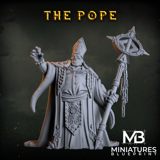 🏙️ The Pope・ 3D File for ・Cults