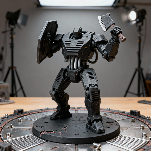 📁 Heavy Battle Mech STL 3D Print File - Armored Robot Figurine・ 3D File ...