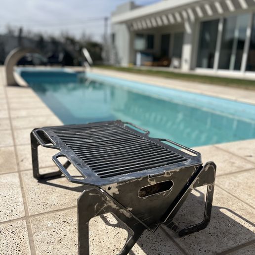 💻 ASSEMBLABLE PORTABLE GRILL・ DXF File for 3D printing and CNC ...