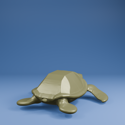 🐢 Low Poly Sea Turtle STL - 3D Printable Ocean Animal Model v3・ STL ...