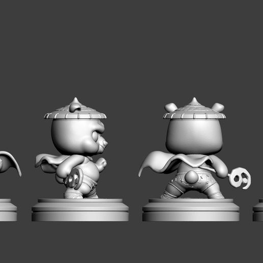 🐼 Chibi Po・ 3D File for 3D printing・Cults