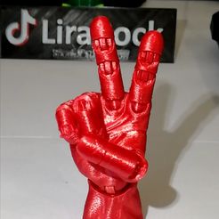3D print Articulated Poseable Hand • made with Anycubic Mono 4K・Cults