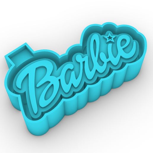 📦 barbie logo - freshie mold - silicone mold box・ STL File for 3D ...