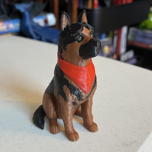 🐕 Fallout Dogmeat Dog Companion Figure with Bandana and Goggles・ 3D ...
