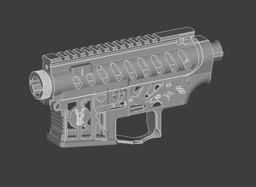 🔫 Lower and Upper receiver AR 15 Airsoft M4・ STL File for 3D printing・Cults