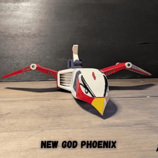 🆕 Gatchaman NEW GOD PHOENIX starship・ STL File for 3D printing・Cults