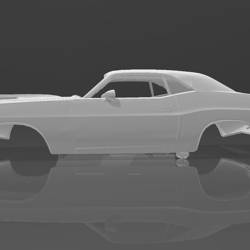🐚 Dodge Challenger 1970 Trans Am Shell Body - Divided Parts for Easy ...