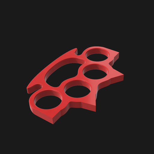 🔧 Plastic knuckles with spikes・ STL File for ・Cults