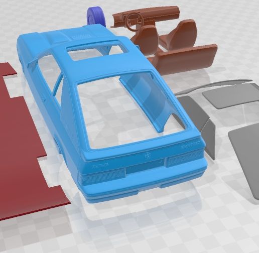 🚗 Dodge Charger L Body 1987 Printable Car・ 3D File for 3D printing・Cults
