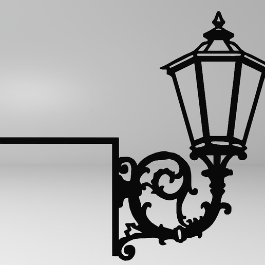 🎨 Line Art Lantern – Decorative Door Corner Design・ STL File for 3D ...
