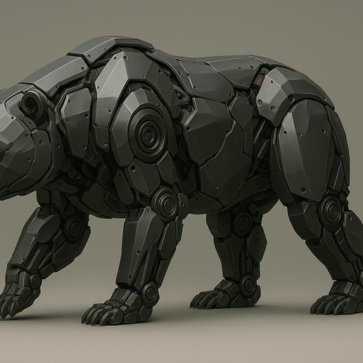 🐻 Cyber Bear Animaloid Robot・ STL File for 3D printing・Cults