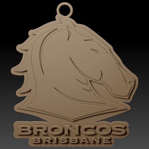 🗝️ NRL Brisbane Broncos keychain badge color printable and renderable ...