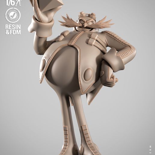 🗿 WICKED VIDEO GAMES DR EGGMAN STAND SCULPTURE: TESTED AND READY FOR 3D ...