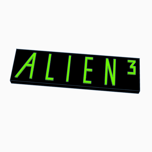 👽 5x ALIEN Saga Logo Display by MANIACMANCAVE3D・ STL File for 3D ...