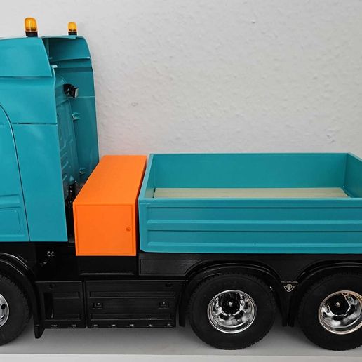 📦 Side panel LED illuminated Scania R620 side box storage box1:14 1/14 ...