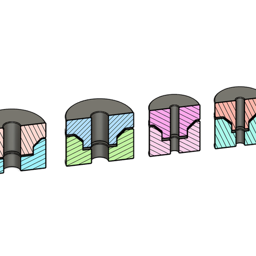 🎲 Dimple Die Set inch・ STL File for 3D printing・Cults