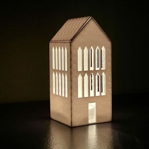 🫖 4 Tea Light Houses・Free 3D File for ・Cults