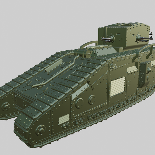 🎲 Medium Mark B “Whippet” (WW1, British Empire)・ 3D File for ・Cults