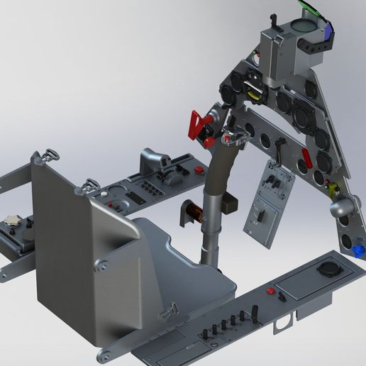 ⚽ FW190 Complete cockpit high definition・ STL File for 3D printing・Cults