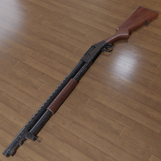 🔫 M97 Winchester Model 1897 Shotgun ( Prop Gun ) 1/1 Size・ STL File for ...