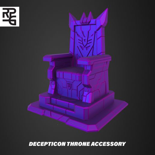 🤖 Megatron's Throne – Decepticon War Throne STL・ STL File for 3D ...