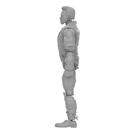 🦸 Terminator - ARTICULATED POSEABLE ACTION FIGURE 100mm・ OBJ File for ...
