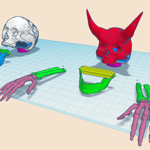 💀 Skull Bug Catchers 1/25th scale・Free 3D File for ・Cults