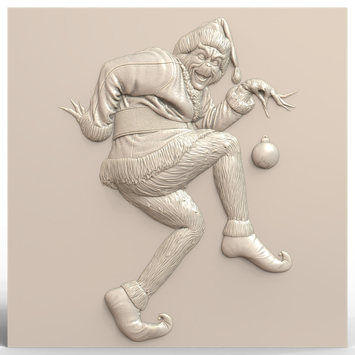 STL file 3D Model STL File for CNC Router/Laser & 3D Printer The Grinch ...