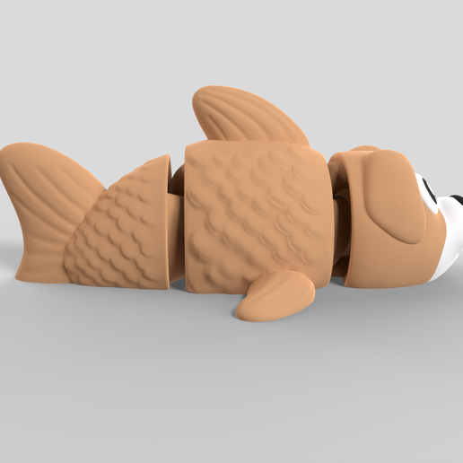 🐕 FLEXI CUTE DOG FISH HYBRID | 3D Printable Articulated Toy | Weird ...