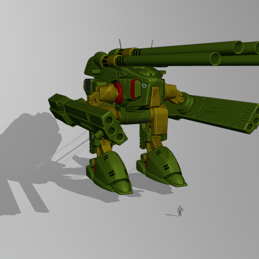 👹 ARTICULATED DESTROI MONSTER-ROBOTECH・ STL File for 3D printing・Cults