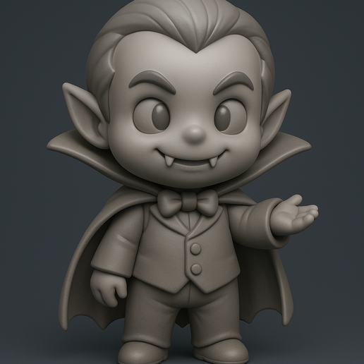 🧛 Cute Vampire Figurine – Halloween STL・ STL File for 3D printing・Cults