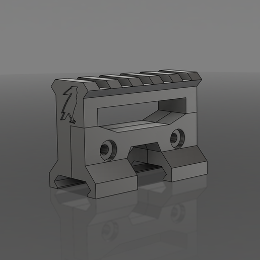 3MF file Picatinny Aimpoint Style Sight Riser - CROW RISER 🐦 ・Template ...