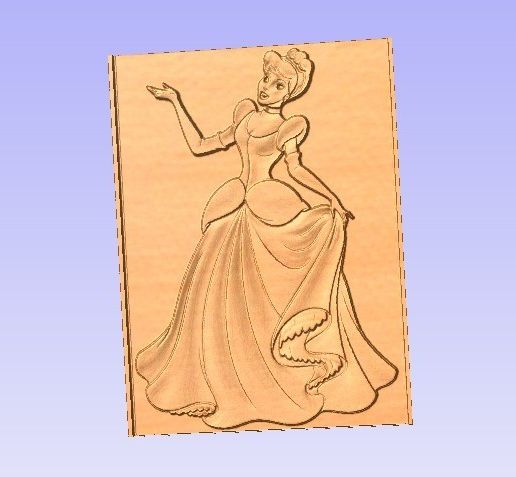 Free STL file Cinderella 💭 ・3D printer model to download・Cults