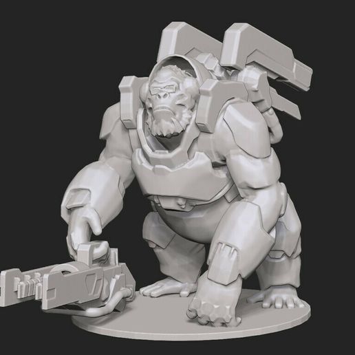 🐒 Winston from Overwatch・Free 3D File for ・Cults