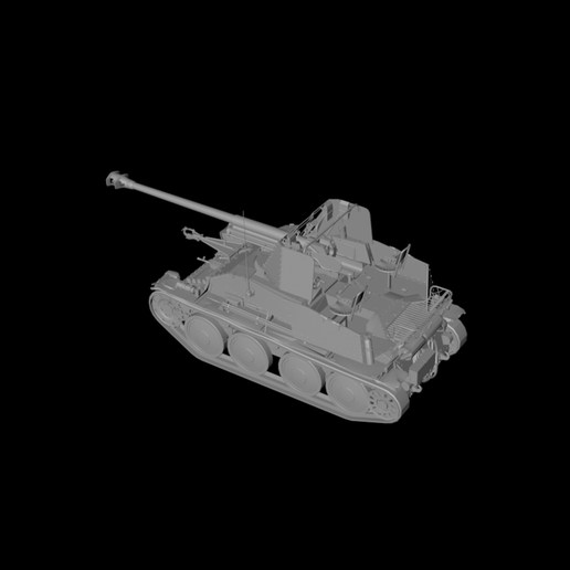 🗺️ German "Weasel" III anti-tank destroyer 3D model material・ OBJ File ...