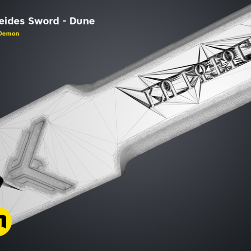 🗡️ Atreides Sword 2 – Dune・ 3D File for ・Cults