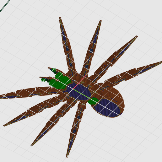 🕷️ Articulated spider・ STL File for 3D printing・Cults