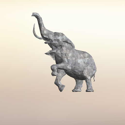 🐘 Titans Triumph Elephant - Low Poly - Excellent Design - Decor・ STL ...