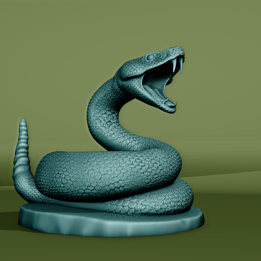 🐍 Rattle snake stl・ STL File for 3D printing・Cults