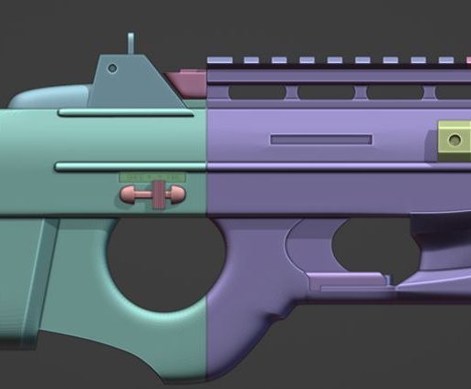 🎲 Splinter Cell Assault Rifle SC3000 / FN 2000 Sam Fisher・ 3D File for ...